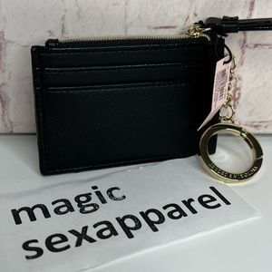 Victoria's Secret | Accessories | Vs Logo Card Case Keychain Pebbled ...